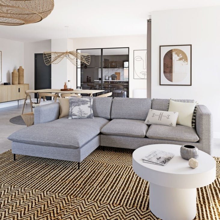 Canapé gris polyvalent et moderne | Designix
