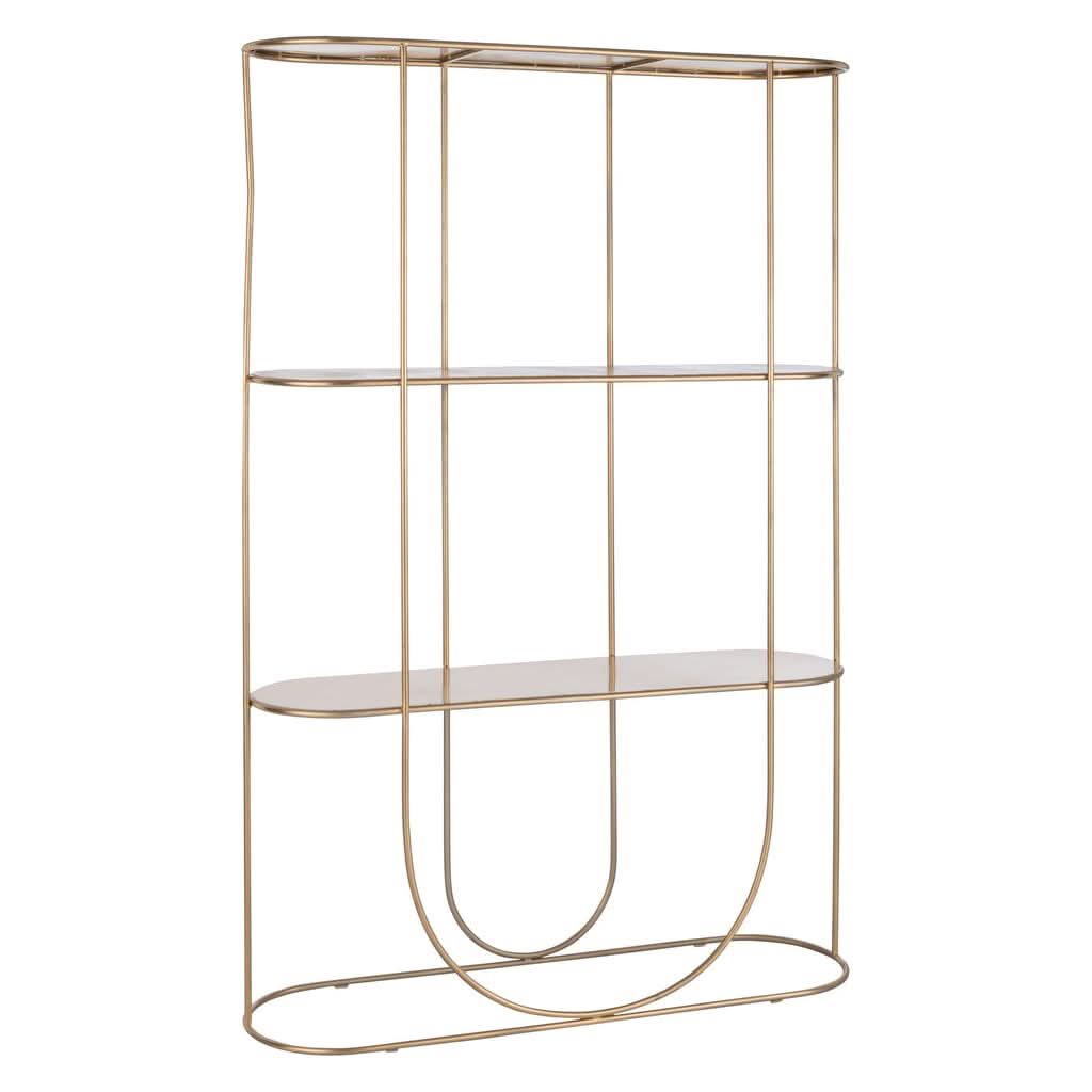 Étagère Métallique Dorée 3 Planches – Designix